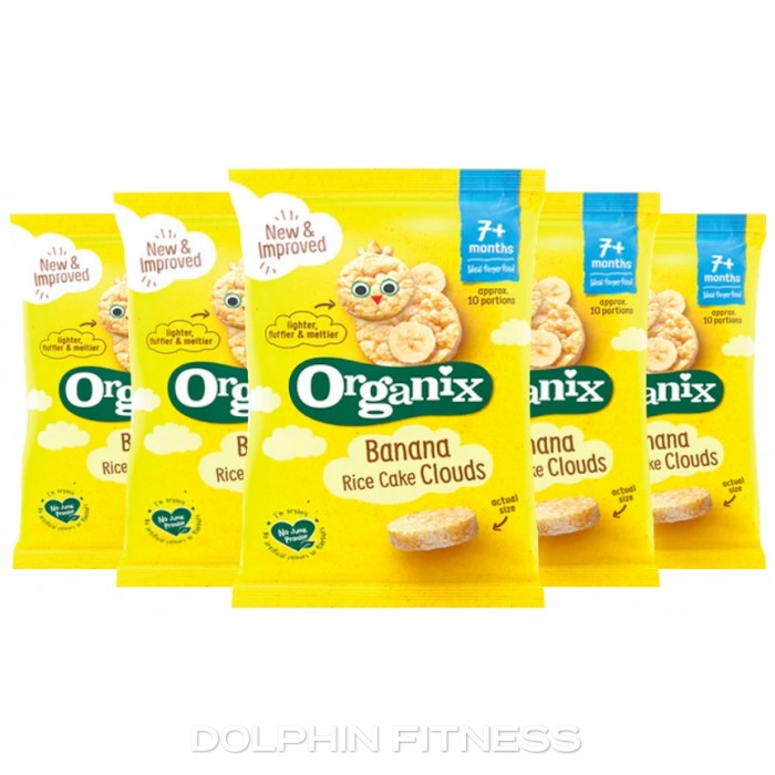 Organix Organic Banana Rice Cake Clouds 7m+ 6 x 40g