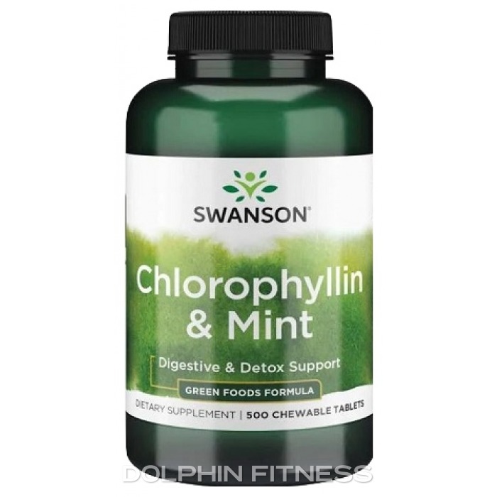 Swanson Chlorophyllin & Mint 500 Chewable Tablets