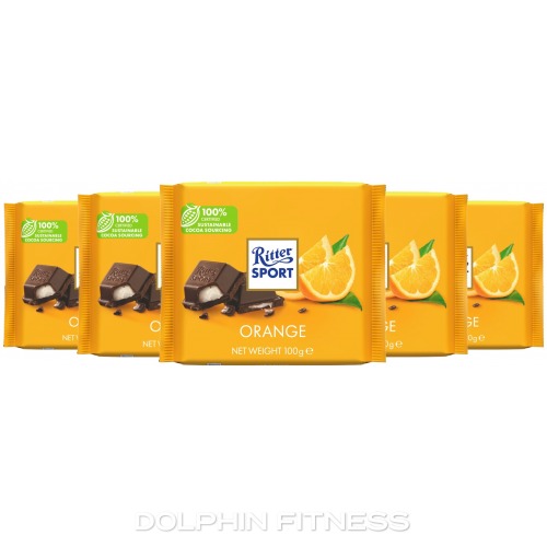 Ritter Sport Orange Dark Chocolate 12 x 100g