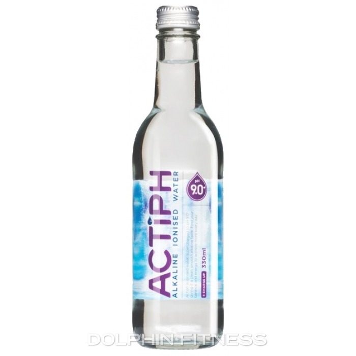 ACTIPH Alkaline Ionised Water Glass Bottle 1 x 330 ml
