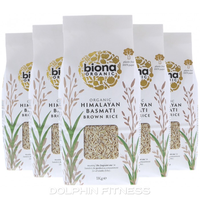Biona Organic Himalayan Basmati Brown Rice 6 x 1 kg