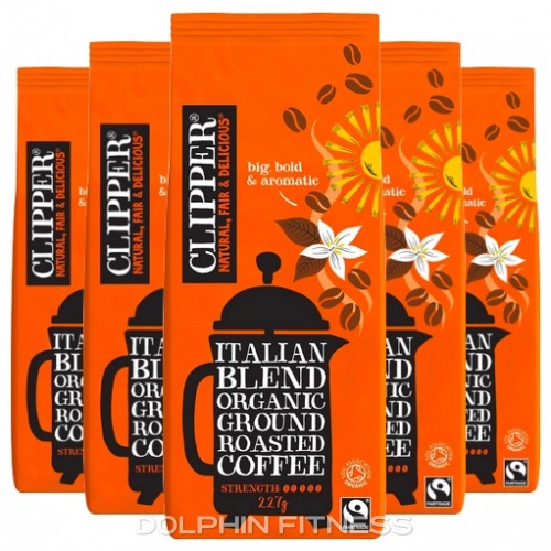 Clipper Italian Style Roast & Ground Coffee 8 x 227g