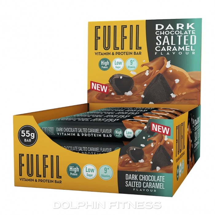 Fulfil Dark Chocolate Salted Caramel Bar 15 x 55g