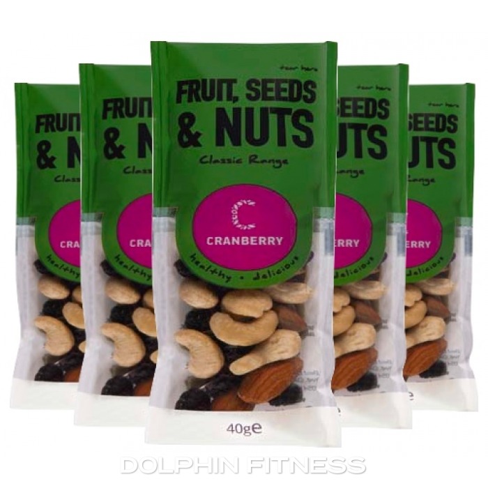 Cranberry Fruit Nuts & Seeds Snack Shot 24 x 40g
