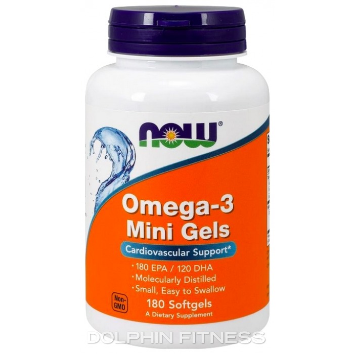 NOW Omega-3 Mini Gels 180 Softgels