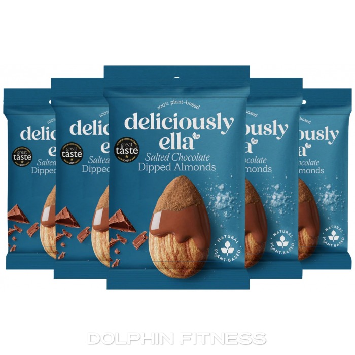 Deliciously Ella Salted Chocolate Dipped Almonds 12 x 27g