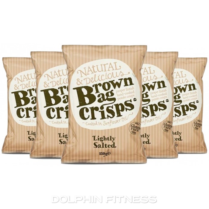 Brown Bag Crisps Lightly Salted 10 x 150g