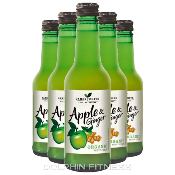 James White Organic Apple & Ginger Juice 24 x 250 ml