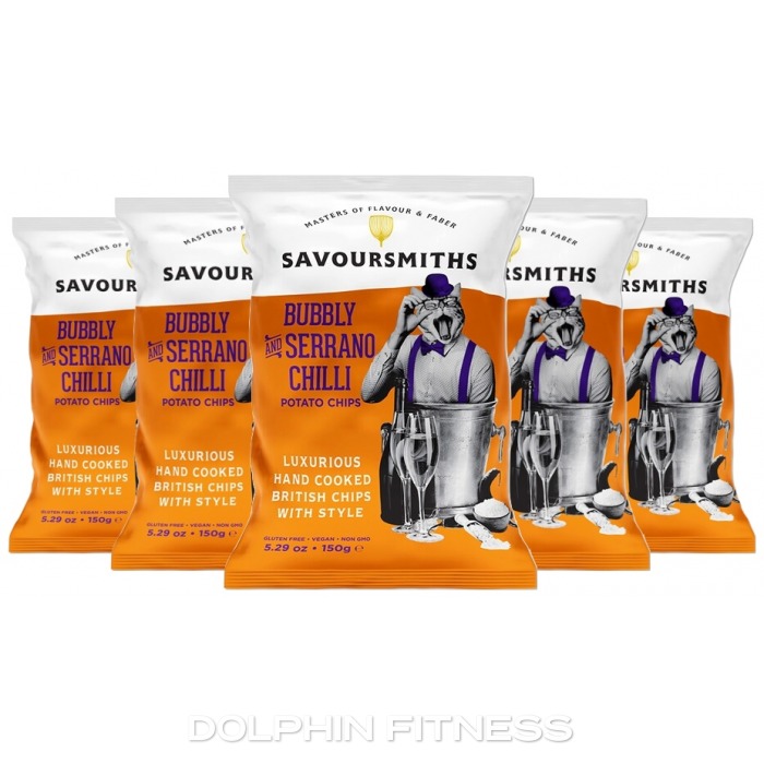 Savoursmiths Bubbly and Serrano Chilli Potato Crisps 12 x 150g