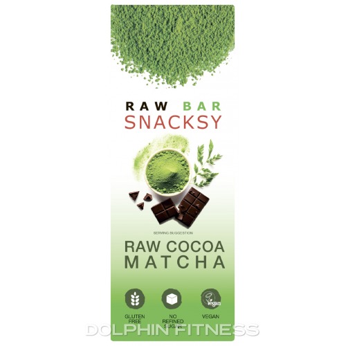 Snacksy Raw Cocoa Bar 1 x 40g Matcha