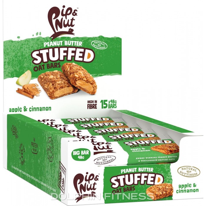Pip&Nut Peanut Butter Stuffed Oat Bar 15 Bars Apple & Cinnamon