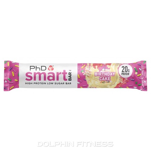 PhD Smart Bar 1 x 64g Birthday Cake