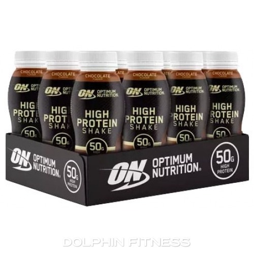 Optimum Nutrition High Protein Shake 12 x 500 ml Chocolate
