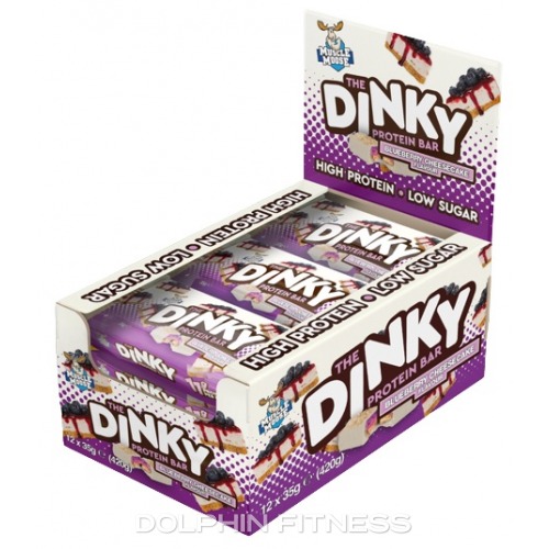 Muscle Moose The Dinky Protein Bar 12 x 35g Blueberry Cheesecake