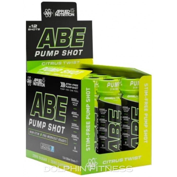 Applied Nutrition ABE Pump Pre Workout Shots 12 x 100 ml Citrus Twist