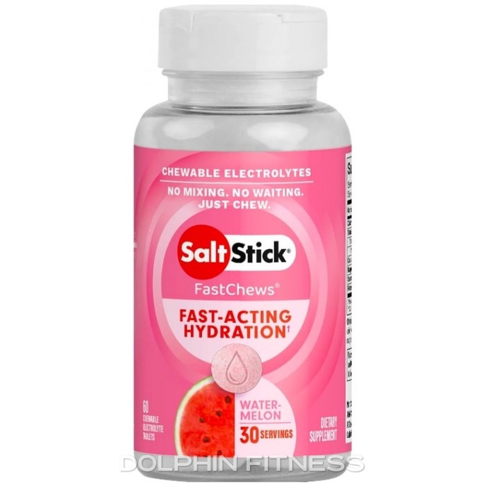 SaltStick Electrolyte Fastchews 60 Tablets Seedless Watermelon