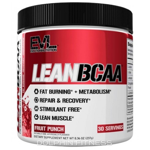 Evlution Nutrition Lean BCAA Stimulant Free 30 Servings Fruit Punch