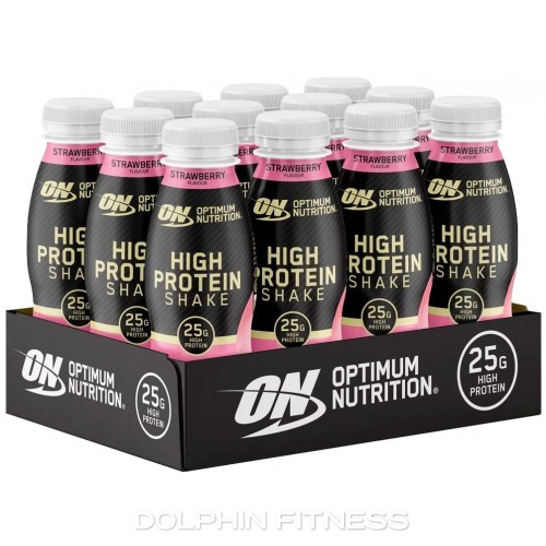 Optimum Nutrition High Protein Shake 12 x 330 ml Strawberry