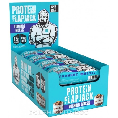 Uncle Jack's Protein Flapjack 12 x 100g Yoghurt Muesli