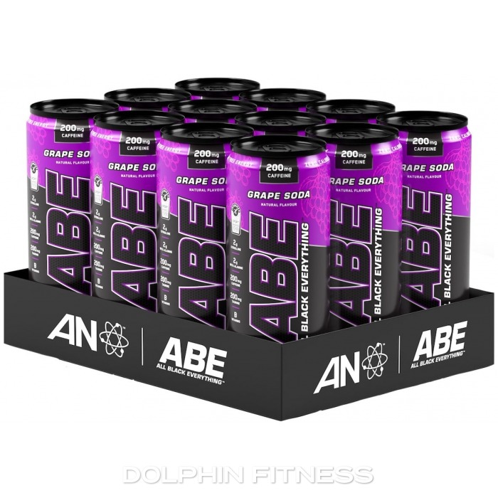 Applied Nutrition ABE Energy Drink 12 Cans American Grape Soda