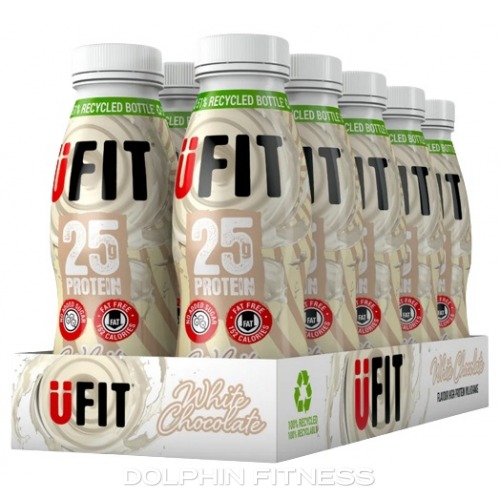 UFIT 25g High Protein RTD 10 x 330 ml White Chocolate