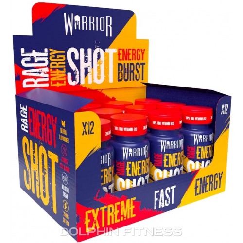 Warrior Rage Energy Shot 12 x 60 ml Energy Burst
