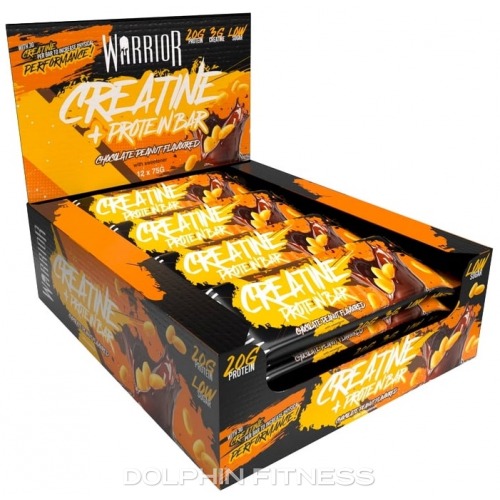 Warrior Creatine Bar 12 Bars Chocolate Peanut