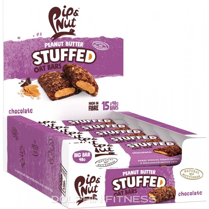 Pip&Nut Peanut Butter Stuffed Oat Bar 15 Bars Chocolate