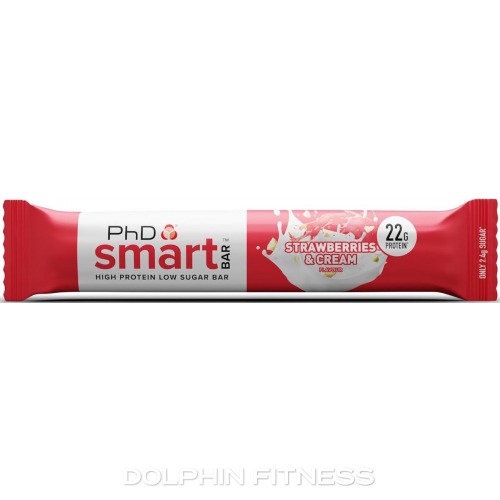 PhD Smart Bar 1 x 64g Strawberry & Cream