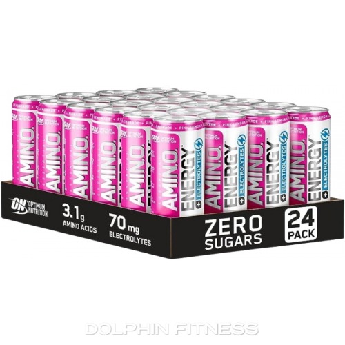 Optimum Nutrition Amino Energy + Electrolytes 24 x 250 ml Pink Lemonade