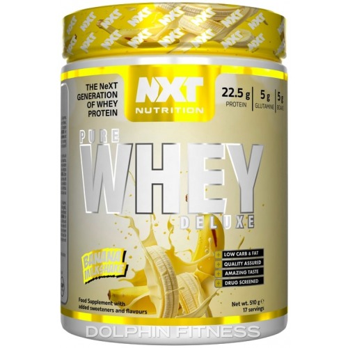 NXT Nutrition Pure Whey Deluxe 510g Banana Milkshake